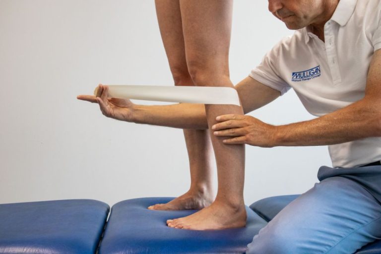 K.16. Knee tape to sustain tibial internal rotation after MWM ...