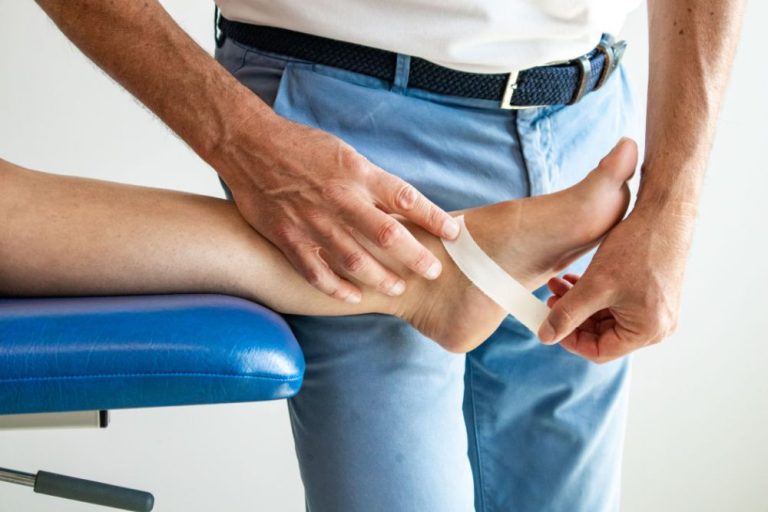 M.16. Foot tape to sustain dorsal/plantar glide of medial cuneiform on ...