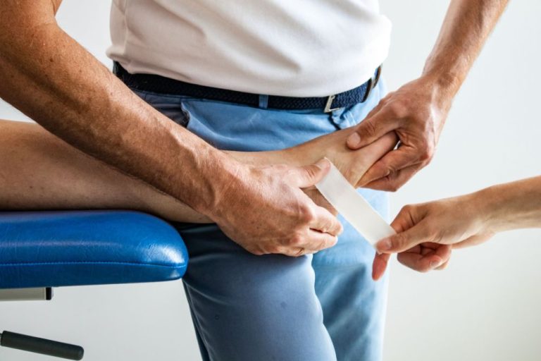 M.17. Foot tape to sustain dorsal/ventral glide of 5th metatarsal on ...